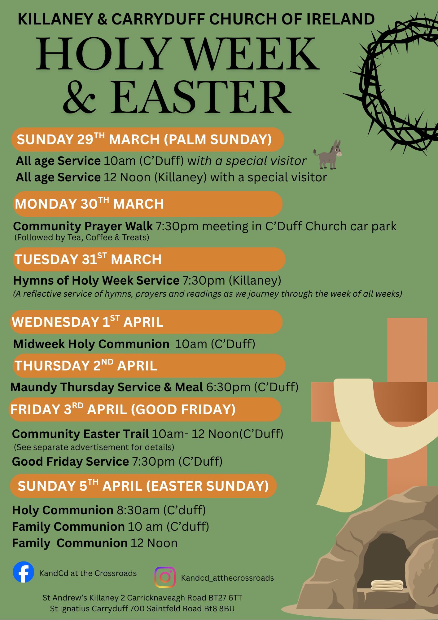 Holy Week – Killaney & Carryduff
